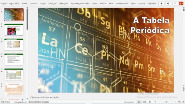 Slide Tabela Periódica em PPT - Planeta Biologia